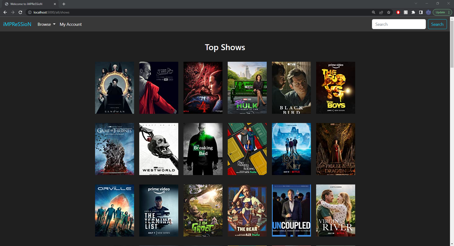 GitHub - davidpierce24/iMPReSSioN-python-flask-full-stack
