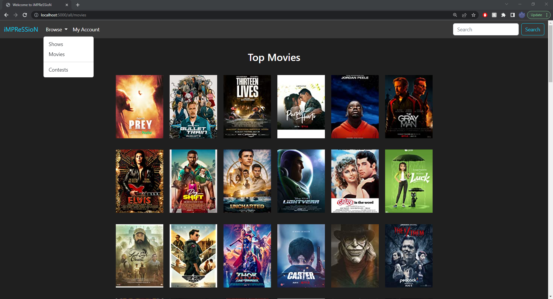 GitHub - toastdave/iMPReSSioN-python-flask-full-stack