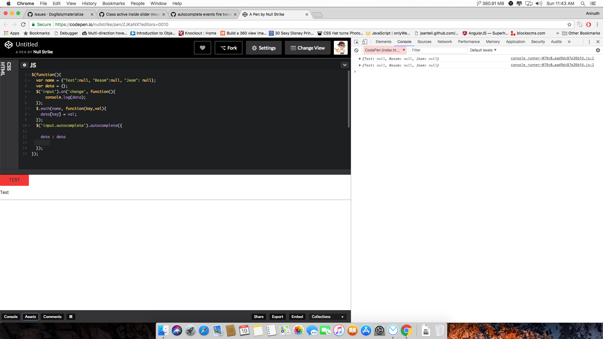 autocomplete events fire twice · Issue #5086 · Dogfalo/materialize · GitHub