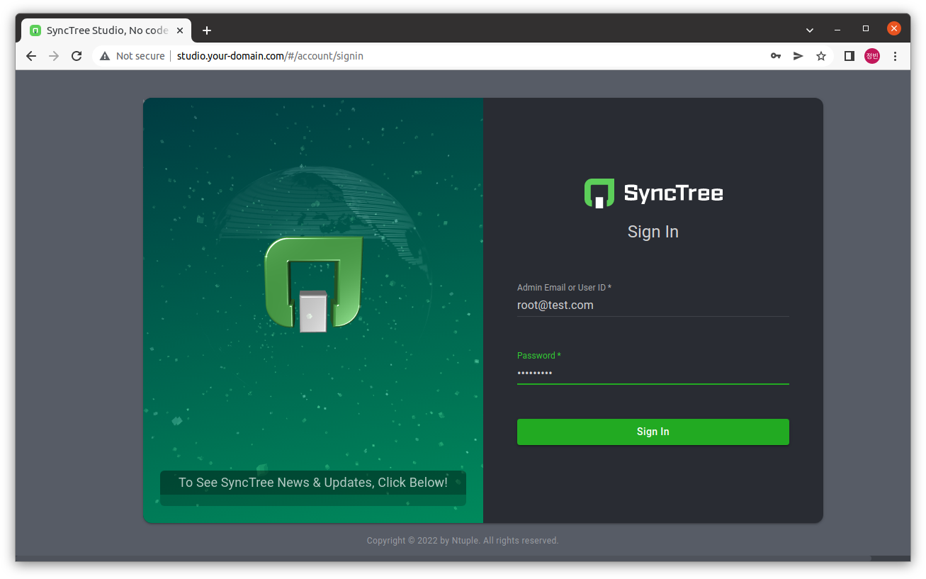 GitHub - ntuple-synctree/synctree: Installation guide