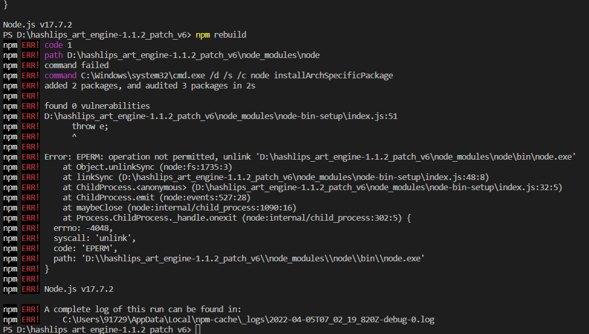 error after node index.js · Issue #1045 · HashLips/hashlips_art_engine · GitHub