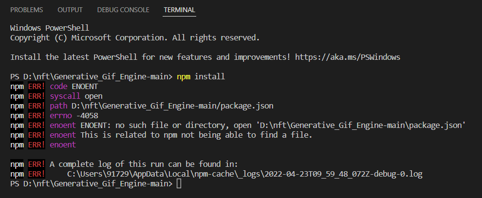 npm install · Issue #1114 · HashLips/hashlips_art_engine · GitHub