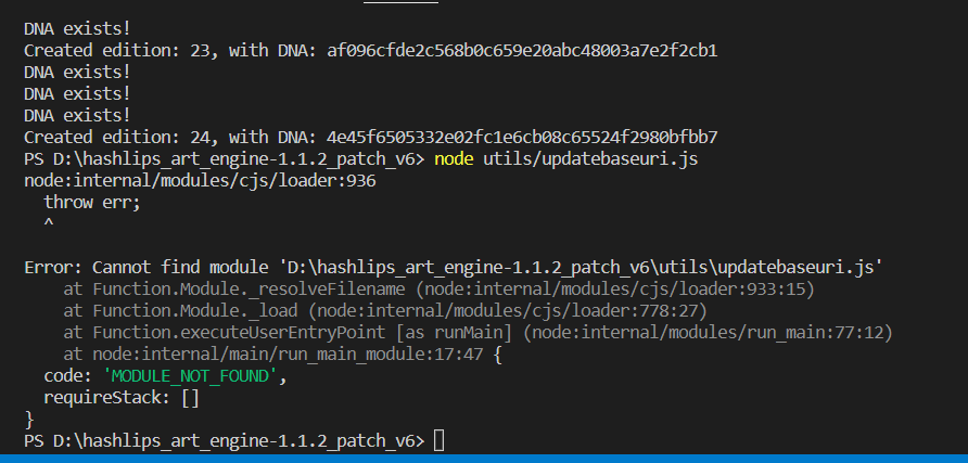 npm install · Issue #1114 · HashLips/hashlips_art_engine · GitHub