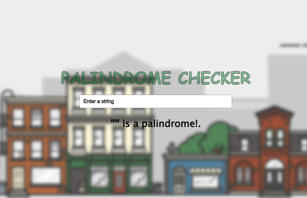 Enhancing and redesigning -->Palindrome checker · Issue #1289 ...