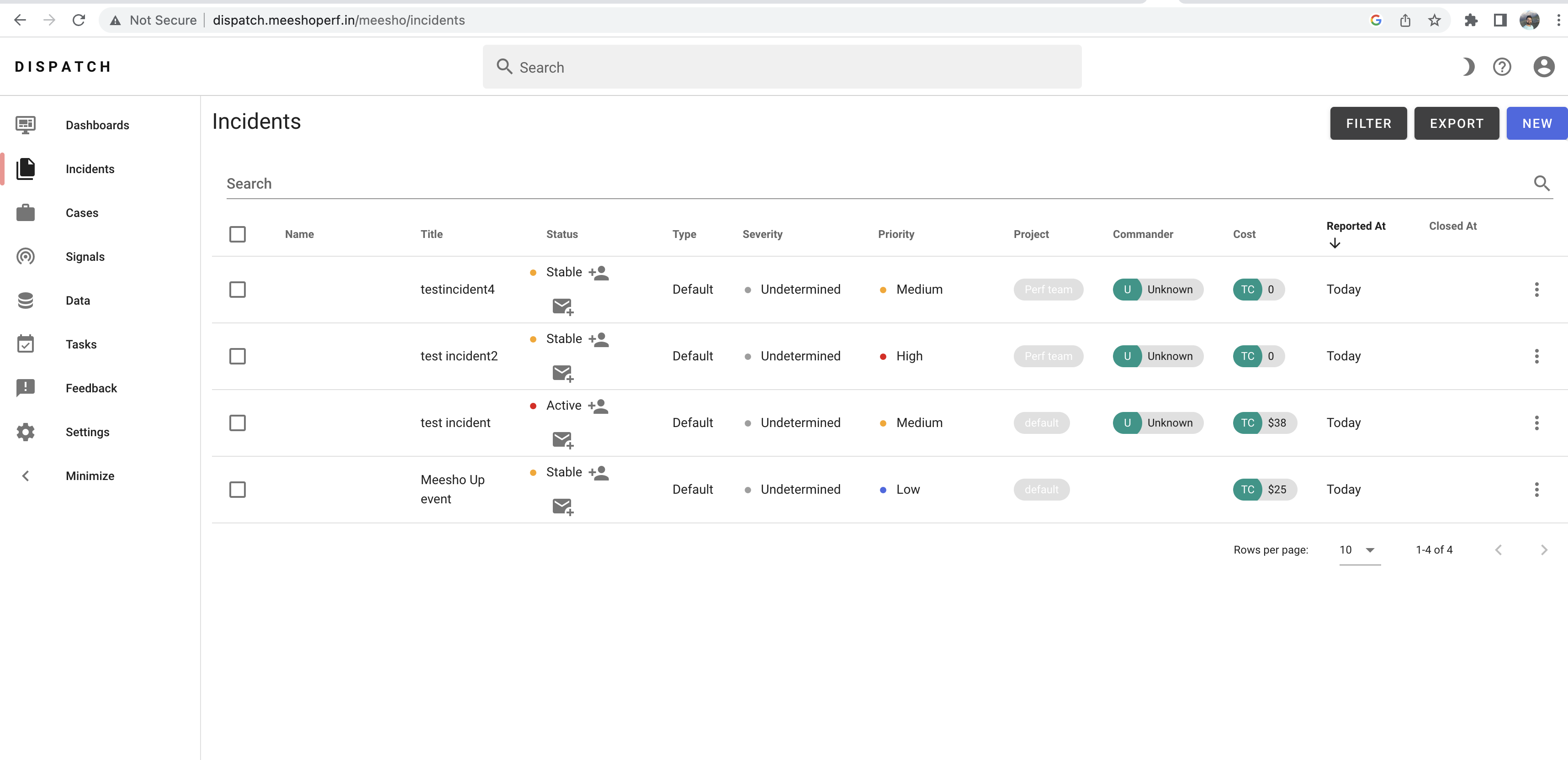 On new organization data from other org is visible and tables are not creating properly in newer ...