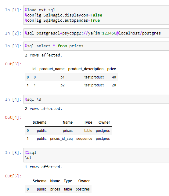 PostgreSQL meta commands support · Issue #48 · ploomber/jupysql · GitHub