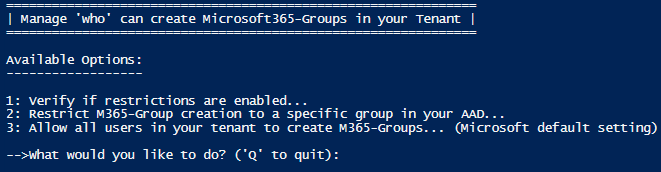 GitHub - PrinzPasta/orange-bongo-bomb: Check or configure who can create M365-Groups in your ...