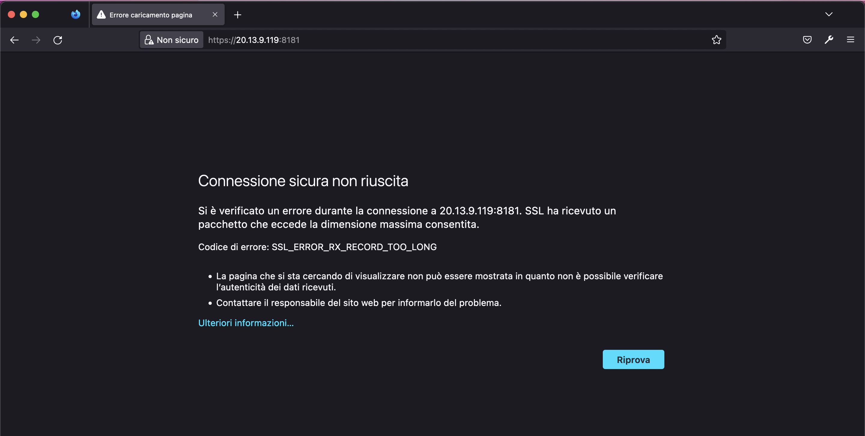 Sslerrorrxrecordtoolong When Trying To Access Admin Ui · Issue 2309 · Nginxproxymanager