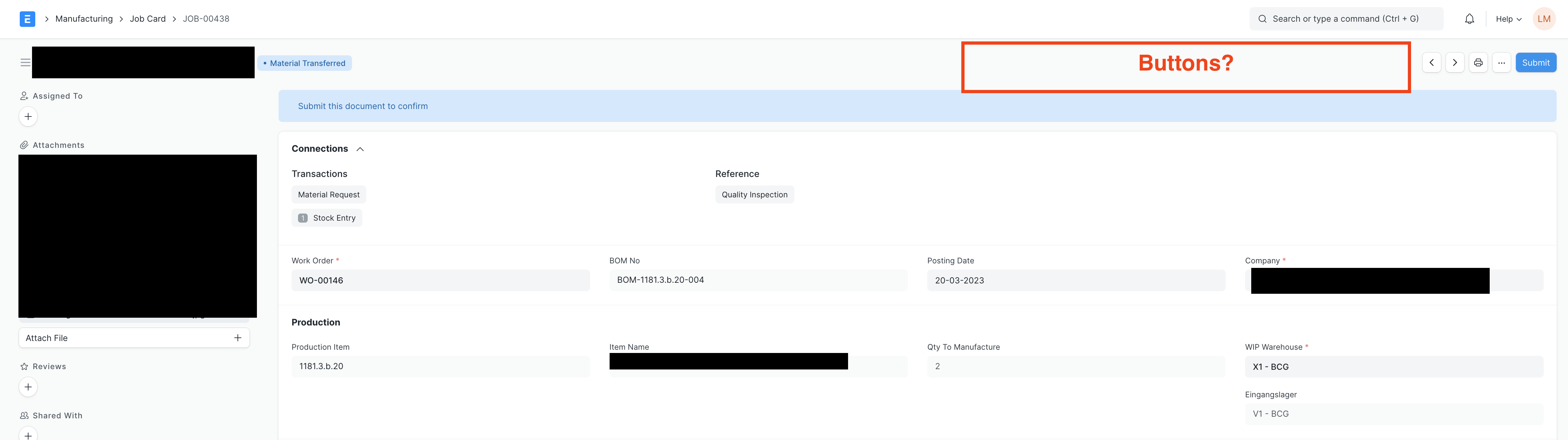 Job Card: start, complete, pause buttons missing · Issue #34518 · frappe/erpnext · GitHub