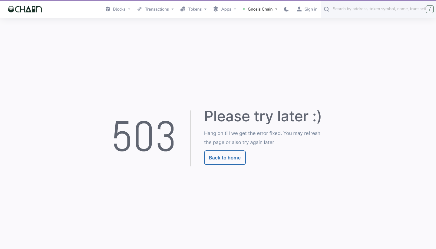 Update Error pages · Issue #6350 · blockscout/blockscout · GitHub