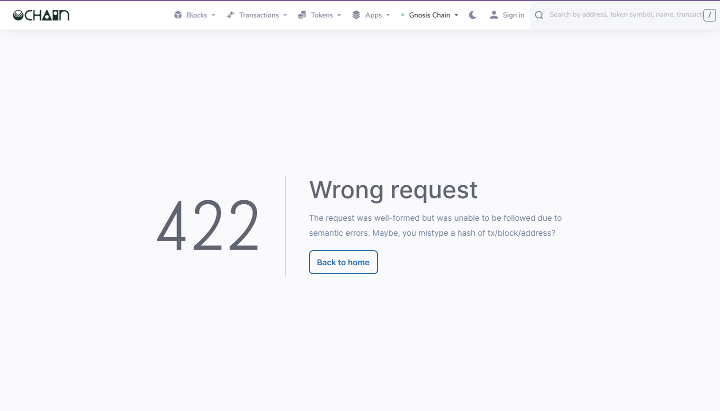 Update Error pages · Issue #6350 · blockscout/blockscout · GitHub