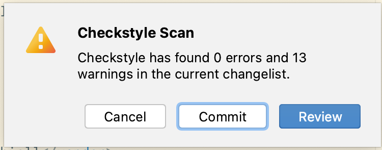 Request Ignore Warnings When Executing Pre Commit Check · Issue 591 · Jshiell Checkstyle Idea