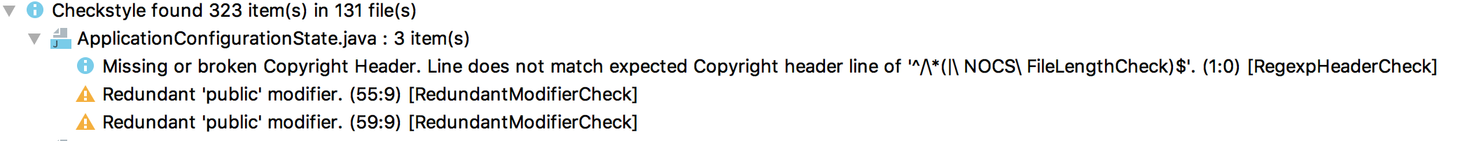 Specific warning suppression should be generated · Issue #358 · jshiell/checkstyle-idea · GitHub
