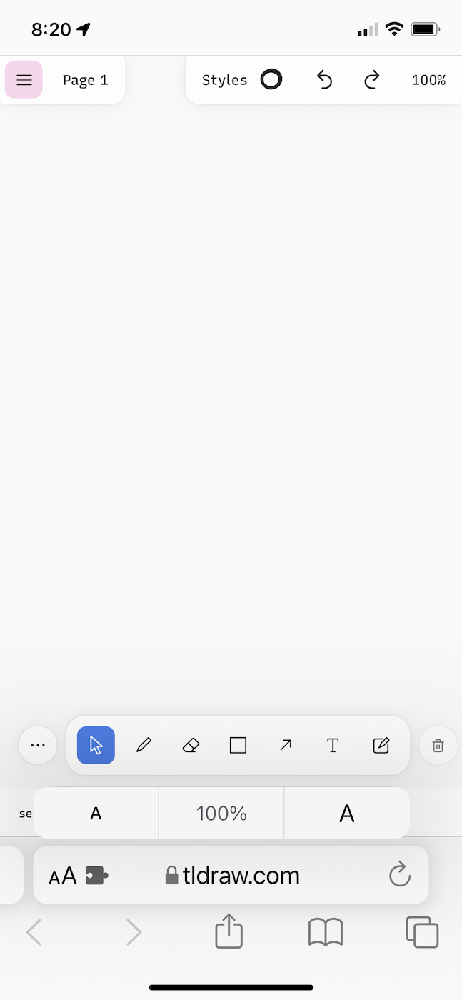 [bug] iPhone Mini options bar cut off · Issue #253 · tldraw/tldraw-v1 · GitHub