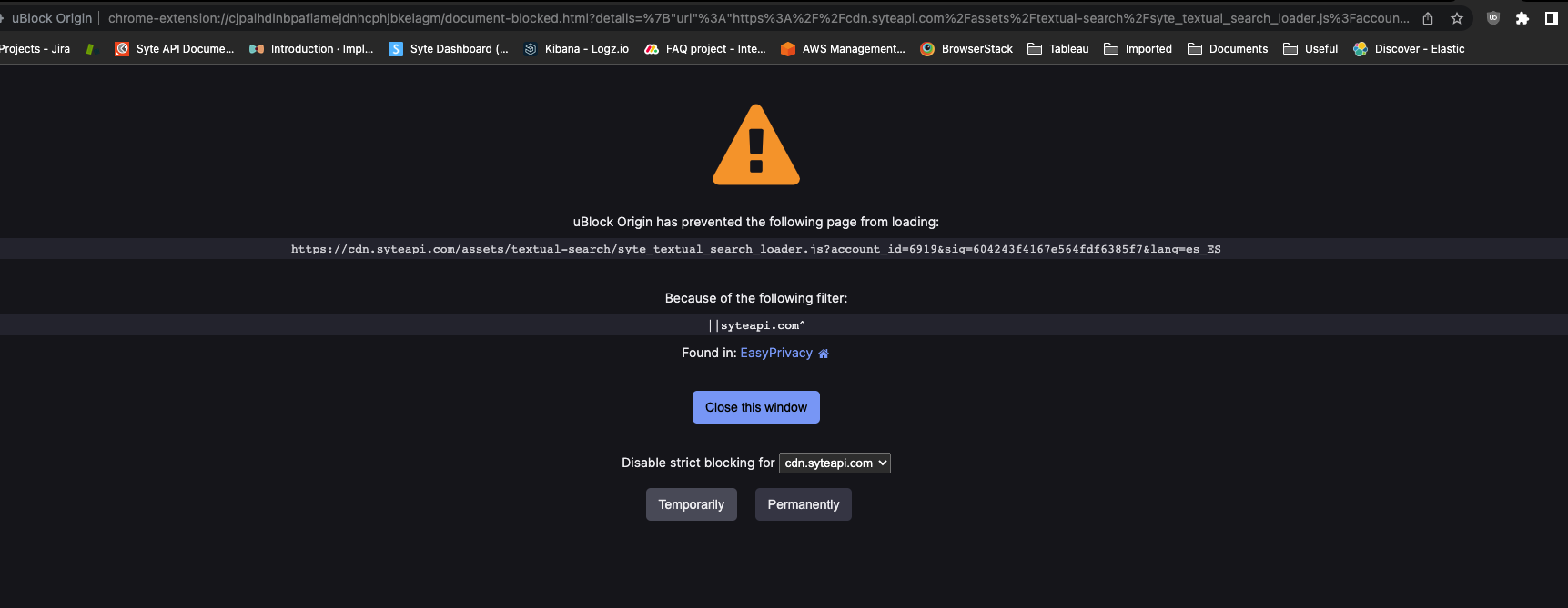 Syte scripts blocked by uBO · Issue #12615 · uBlockOrigin/uAssets · GitHub