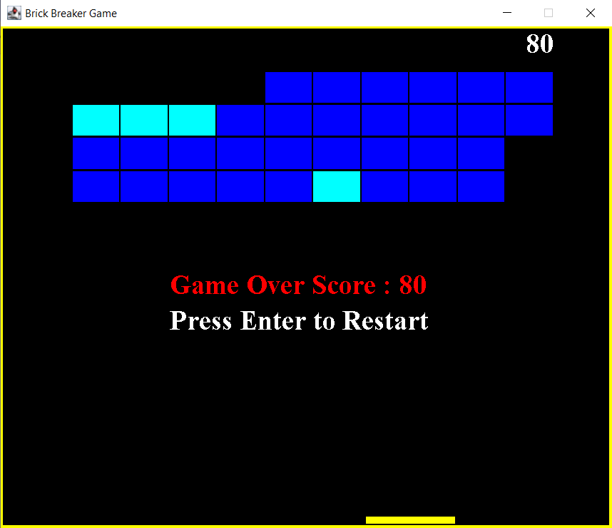 Github Saipraveen17brick Breaker Game This Game Brick Breaker Is A Small Minor Project Done