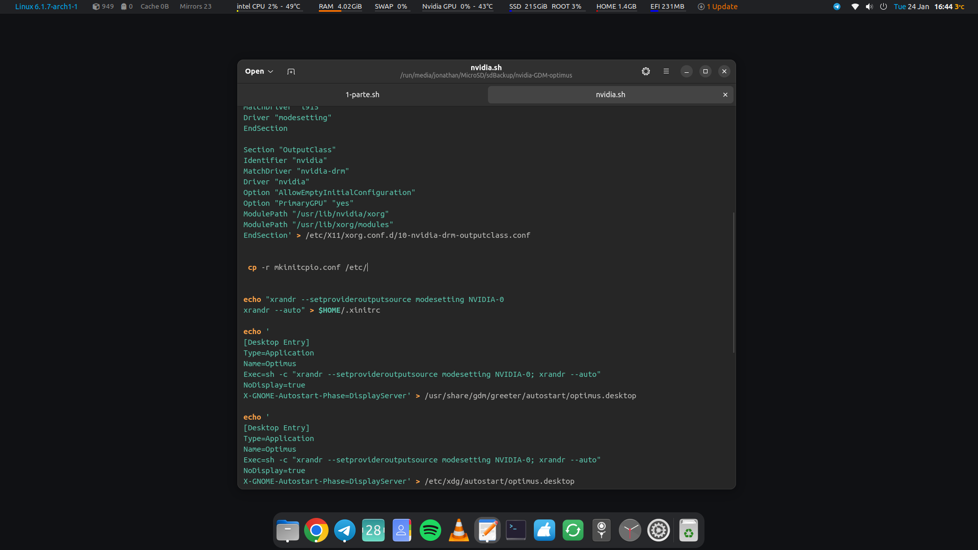 GitHub - jonalinux/Conky-Bar: Conky Bar for Archlinux