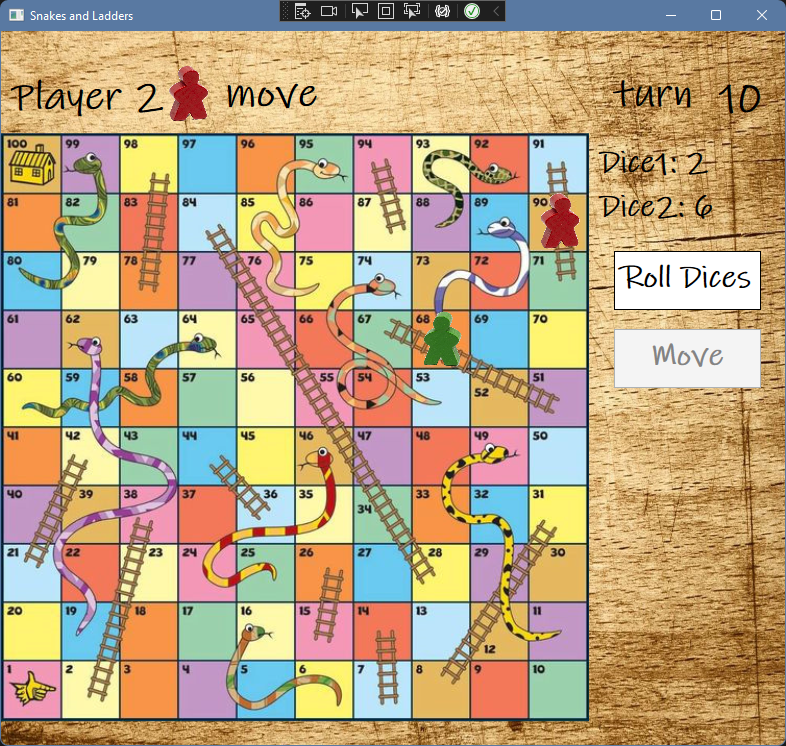 GitHub - Auvsexvc/Snakes-And-Ladders: Snakes and Ladders Board Game in ...