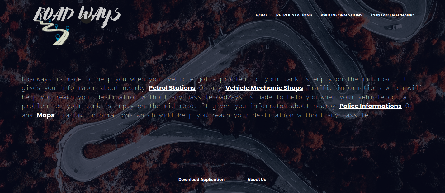 GitHub - sihabshameem/roadways