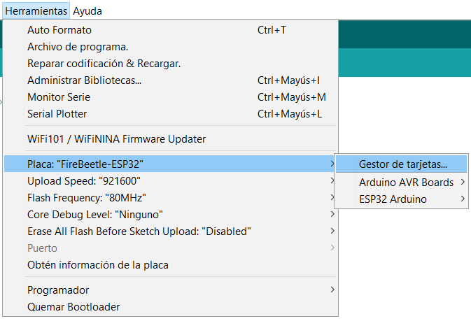 Conectar Esp32 a Arduino - AugustoGM/TC1004B_RETO_Equipo5 GitHub Wiki