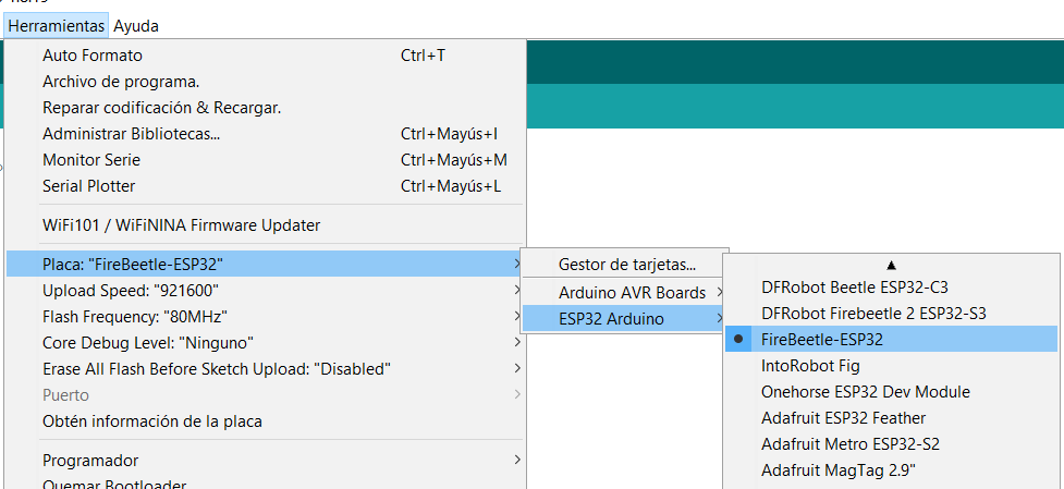 Conectar Esp32 a Arduino - AugustoGM/TC1004B_RETO_Equipo5 GitHub Wiki