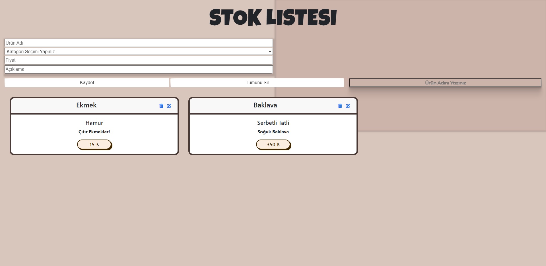 GitHub - bilgicgurkan/Stok-Listeleme