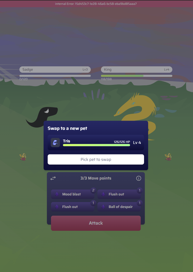 Internal error when swapping to a new pet · Issue #244 · voidpet/bugs · GitHub