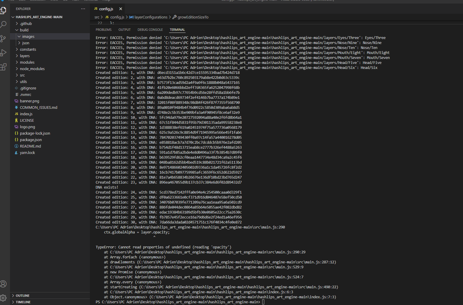 TypeError: Cannot read properties of undefined (reading 'replace ...