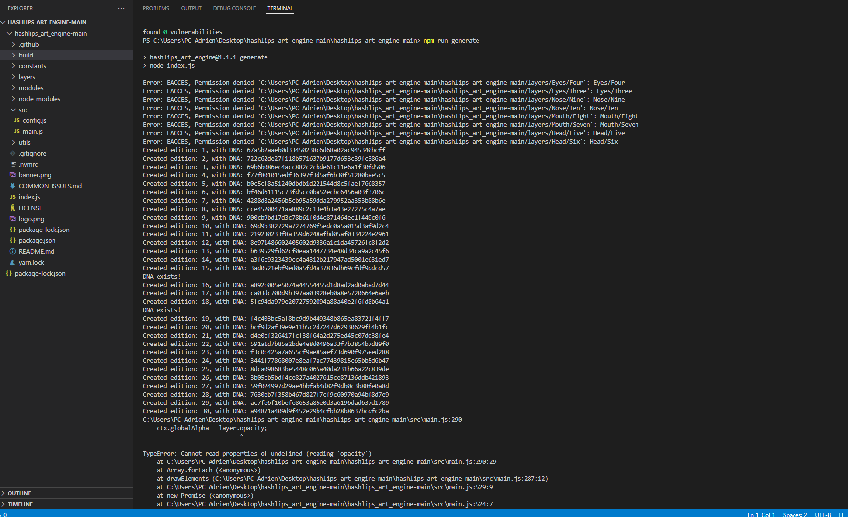 TypeError: Cannot read properties of undefined (reading 'replace') · Issue #1063 · HashLips ...