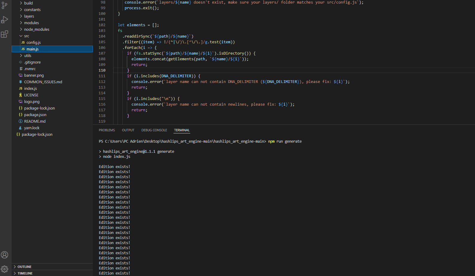 TypeError: Cannot read properties of undefined (reading 'replace') · Issue #1063 · HashLips ...