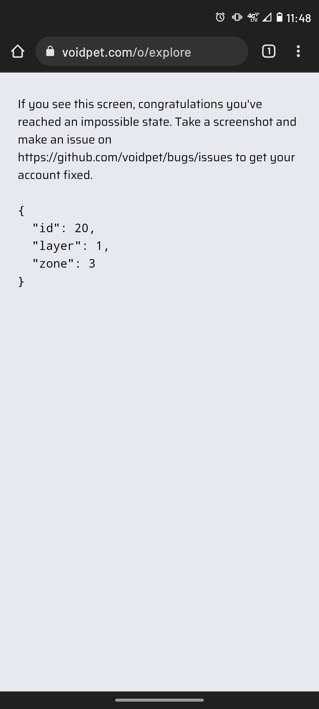 Impossible state · Issue #259 · voidpet/bugs · GitHub