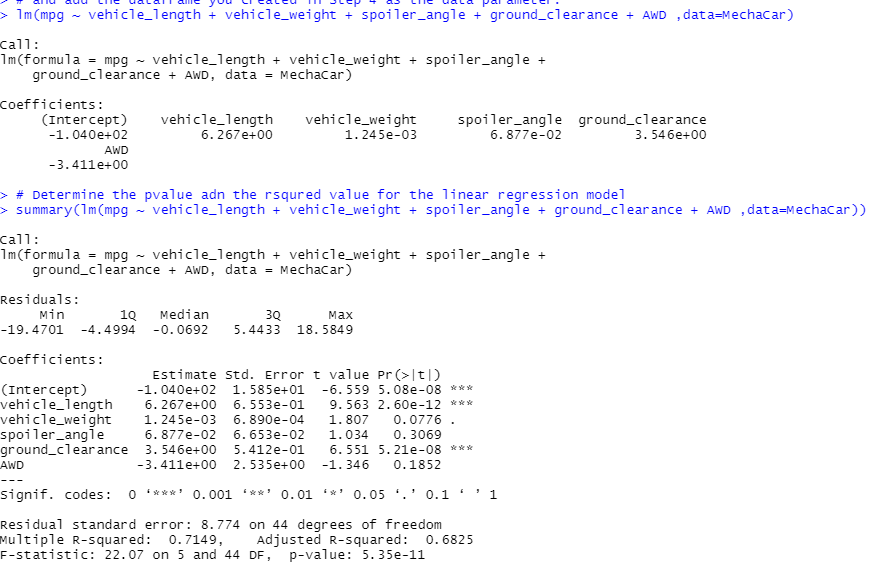 GitHub - Clairedeng9/MechaCar_Statistical_Analysis