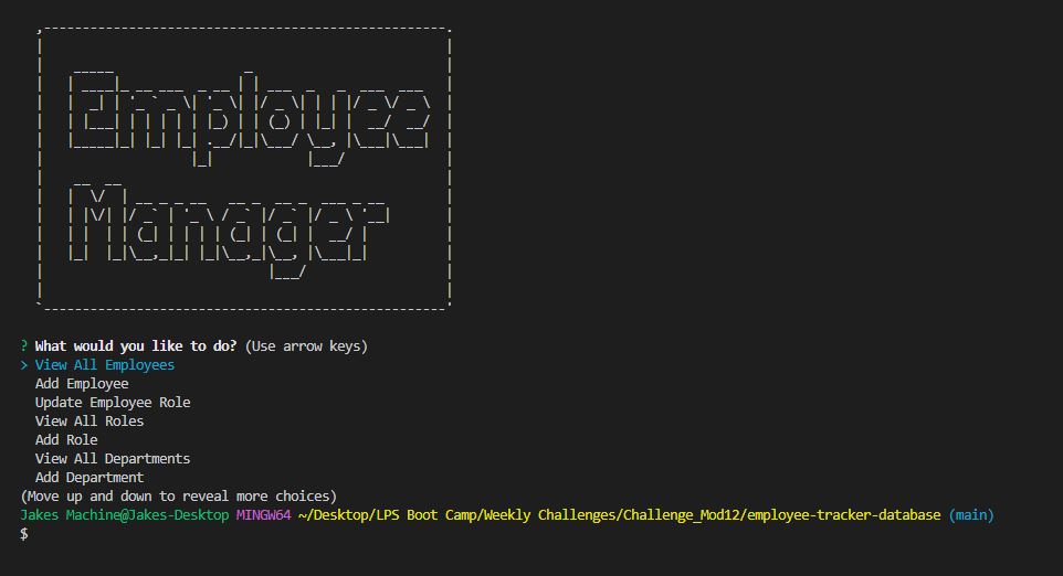 GitHub - jmp2814/employee-tracker-database