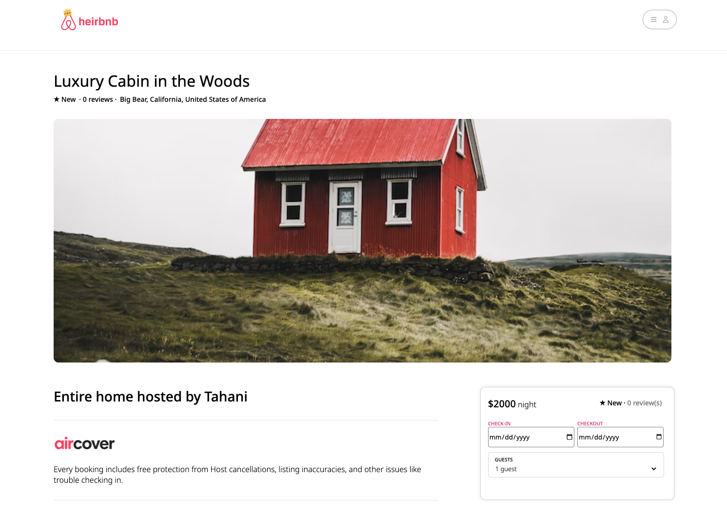 GitHub - jaeyoungh1/heir-bnb