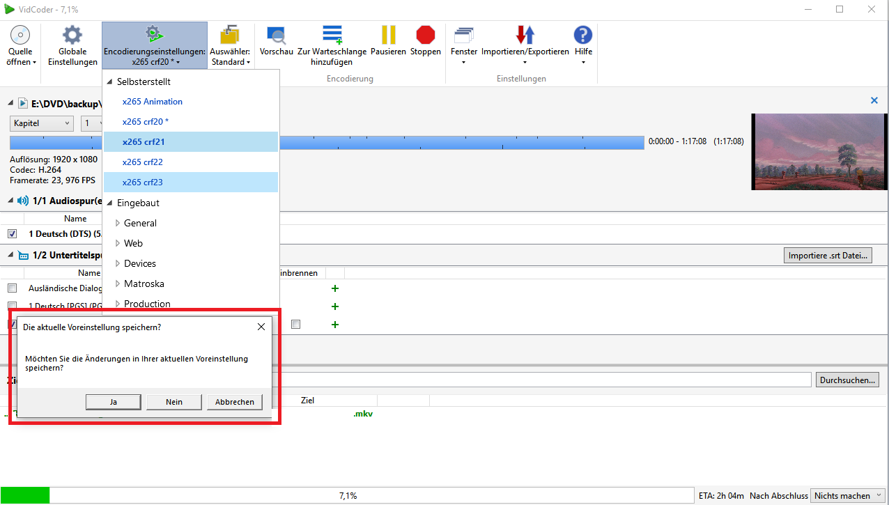 changes in encoding setting · Issue #489 · RandomEngy/VidCoder · GitHub
