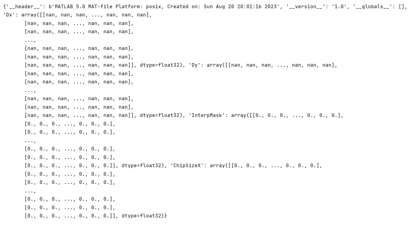 Hello teacher, I have a question. Why do the Dx and Dy values in offset. mat generated by ...