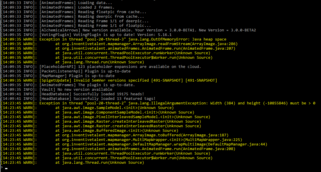 AnimatedFrames w/PaperSpigot 1.13.2 Build 418 not working · Issue #89 · InventivetalentDev ...