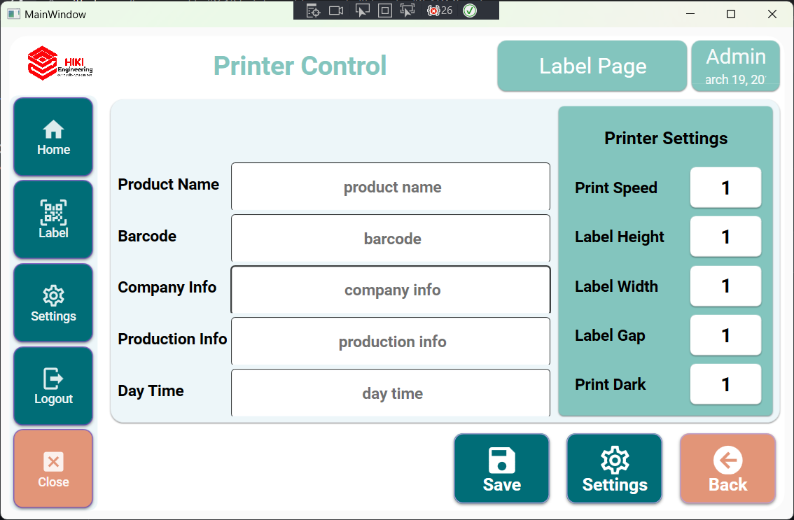 GitHub - tranquangkhai2612/print-machine-app: C# - WPF - MaterialDesignXAML