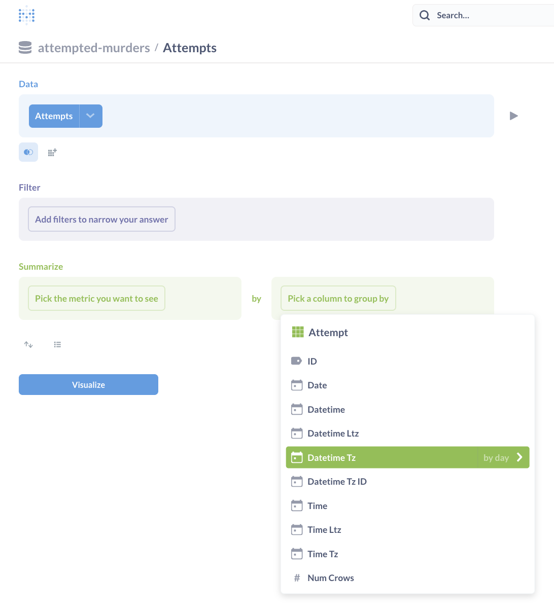 [MLv2] Let the FE find out default temporal bucket for a given column · Issue #30368 · metabase ...