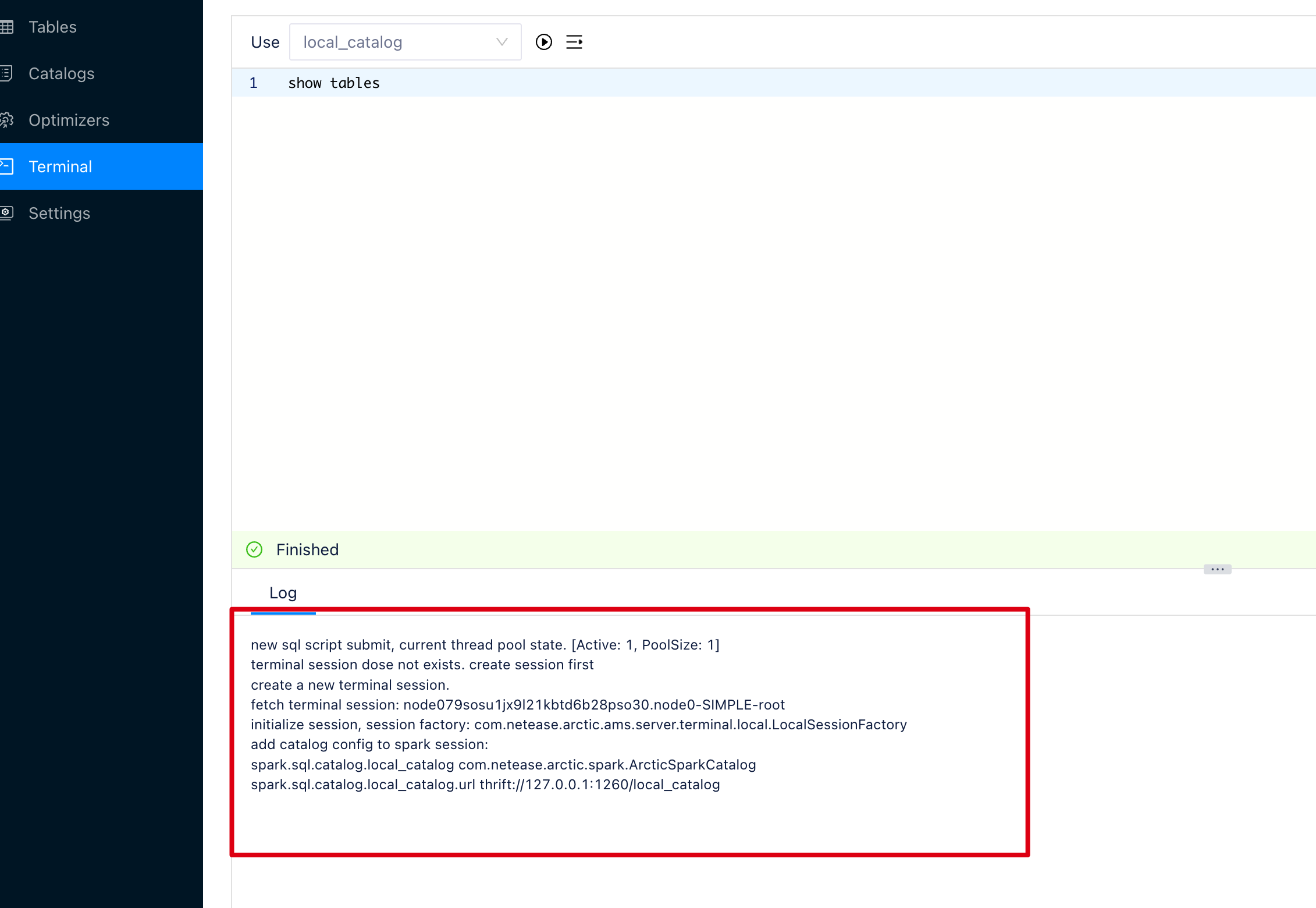 [Improvement]: The Log and Result pages of Terminal support selection and copying · Issue #764 ...