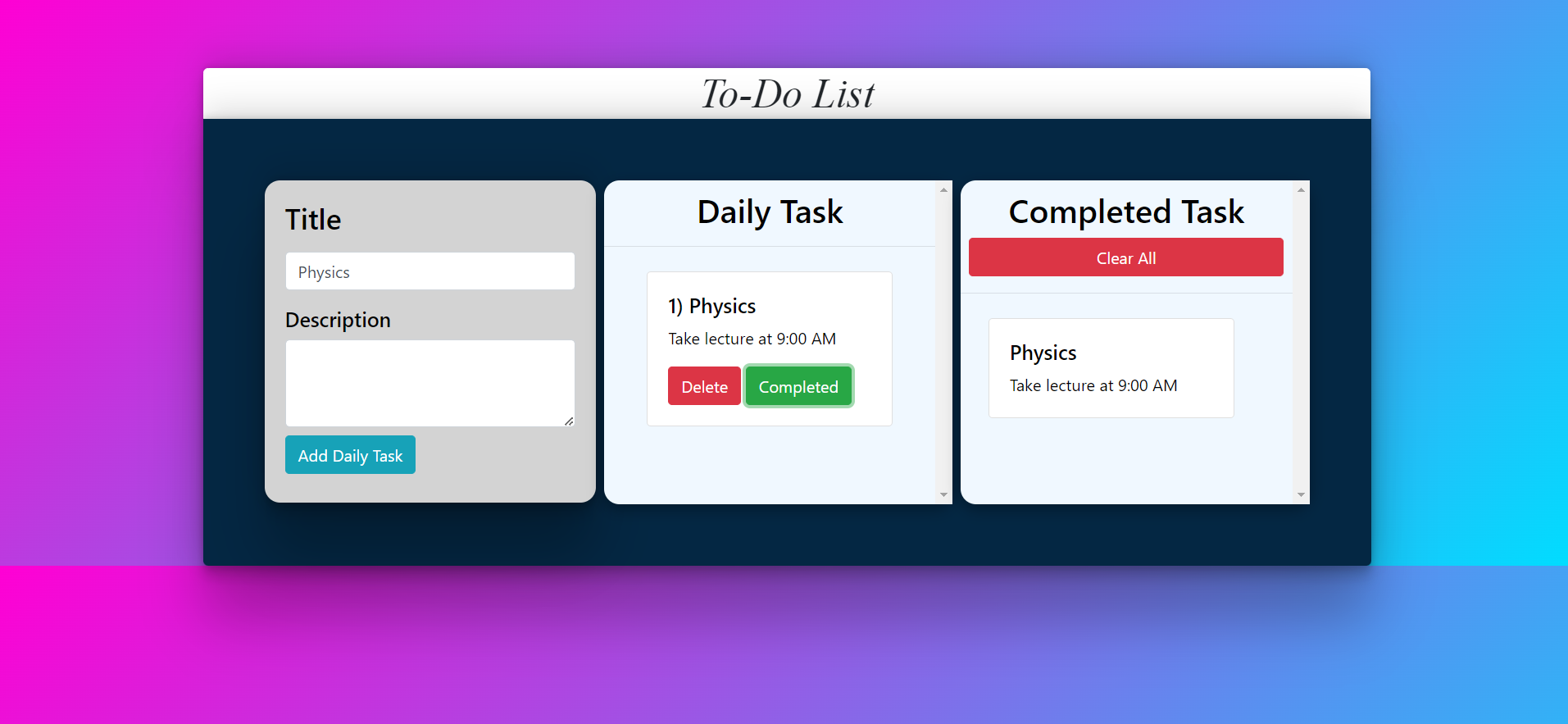 GitHub - Adityasingh09123/ToDoWebAPP-OIBSIP
