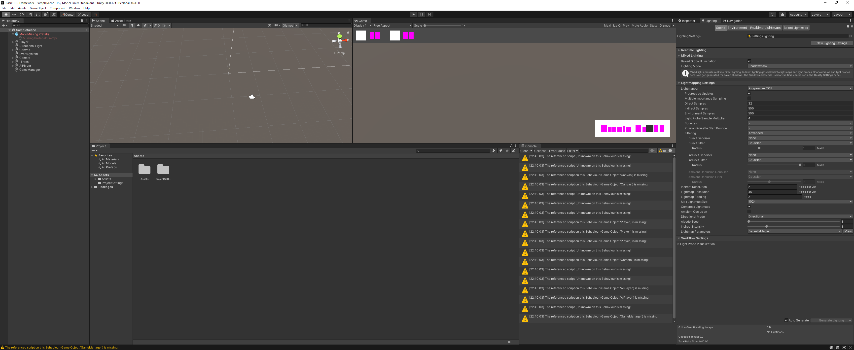 Missing prefabs and scripts · Issue #1 · ItsBurgertime/Basic-RTS-Framework · GitHub