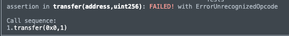 [Bug-Candidate]: getting "ErrorUnrecognizedOpcode" for a failed assertion · Issue #984 · crytic ...
