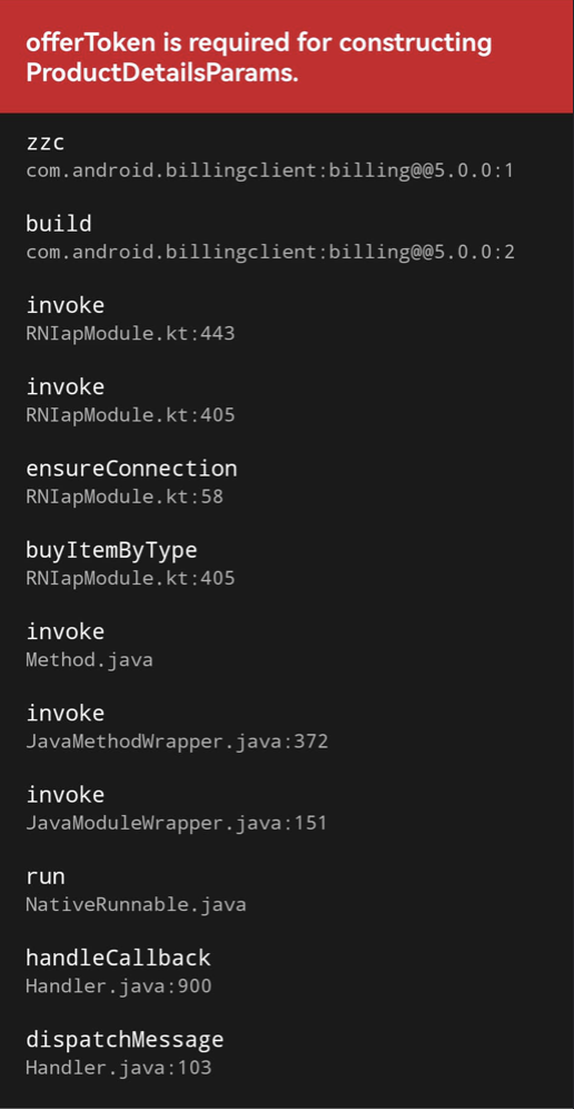 Migrate to Google Play Billing Library 5 · Issue #1710 · hyochan/react-native-iap · GitHub