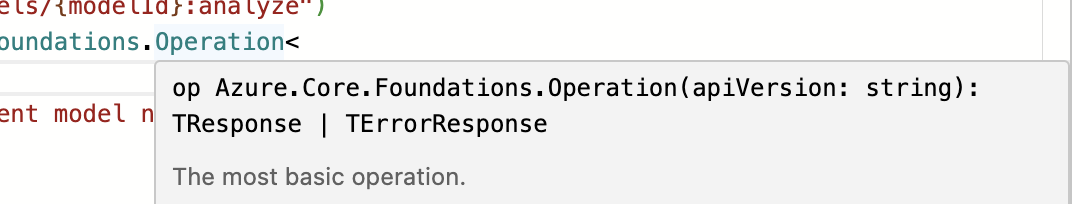 Intelisense should show a template signature · Issue #2423 · microsoft/typespec · GitHub