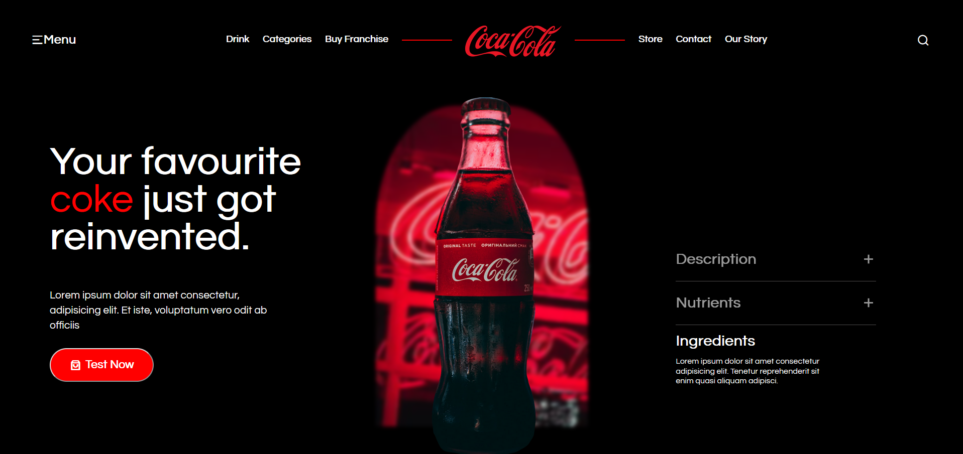 Github Fvishwcoke Landingpage Landing Page Is Created With Html And Css Only