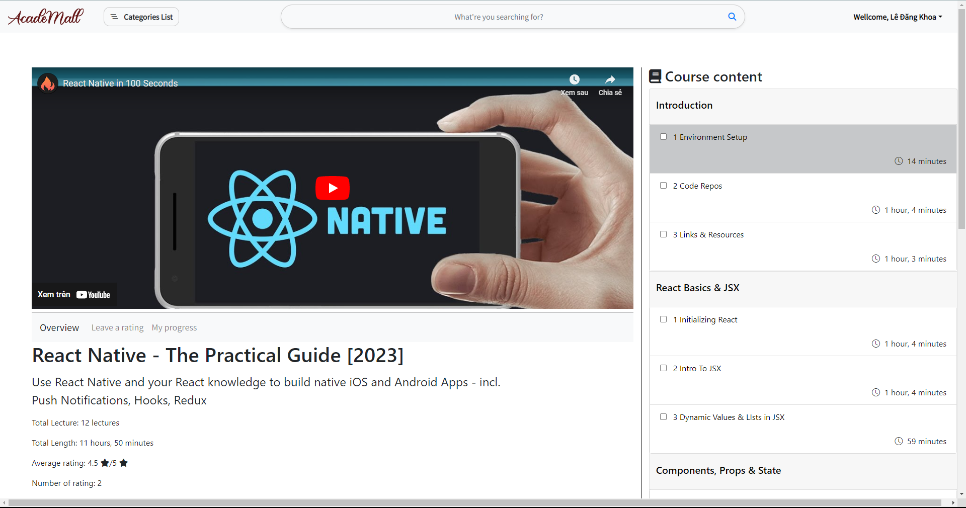 GitHub - ledangkhoa11-4/PTUDW-20KTPM2-Final-Project-Online-Academy: Đồ án cuối kì môn Phát triển ...