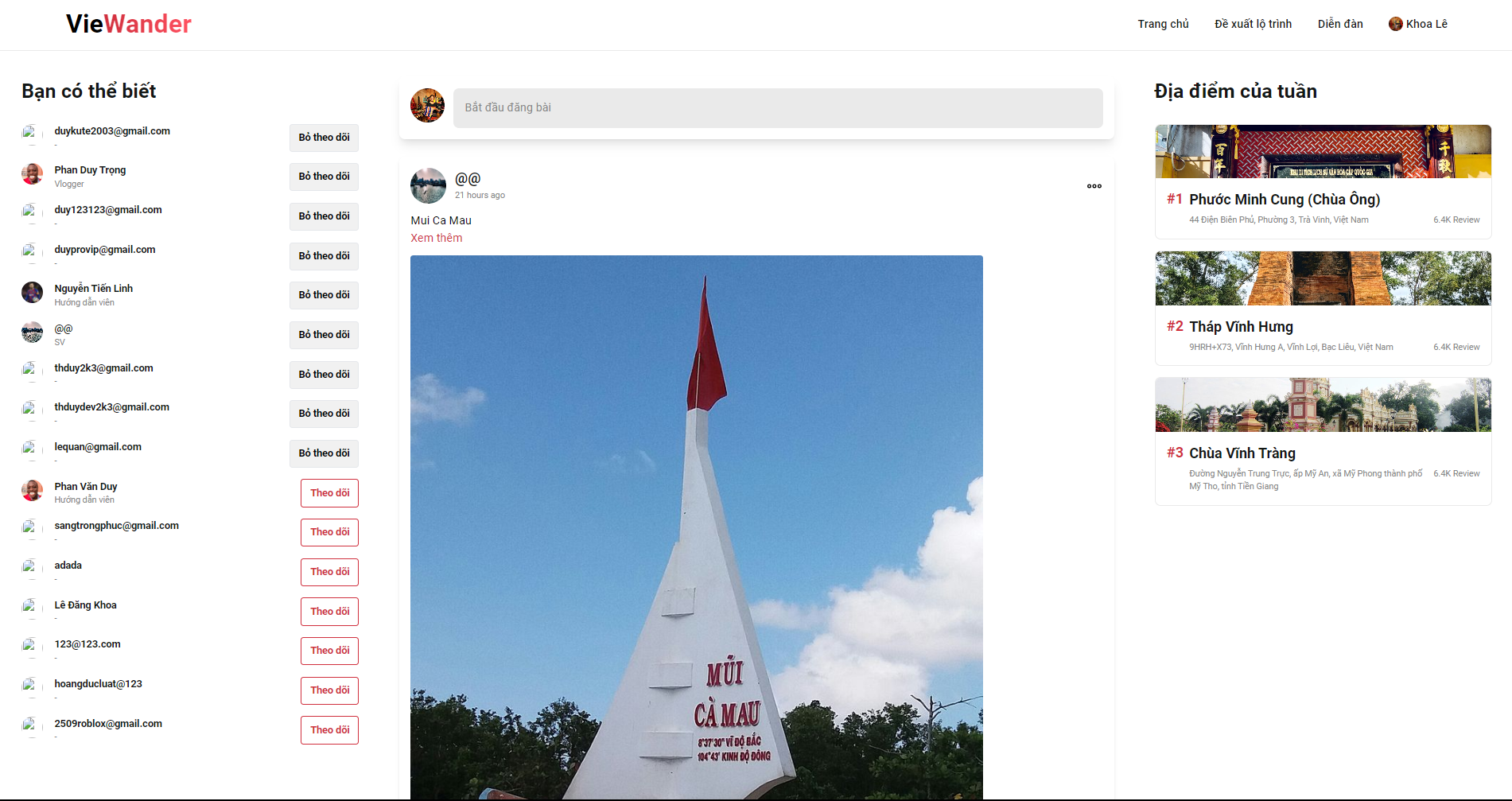 GitHub - QUanlE79/VieWander_Backend: WebDev Adventure Project