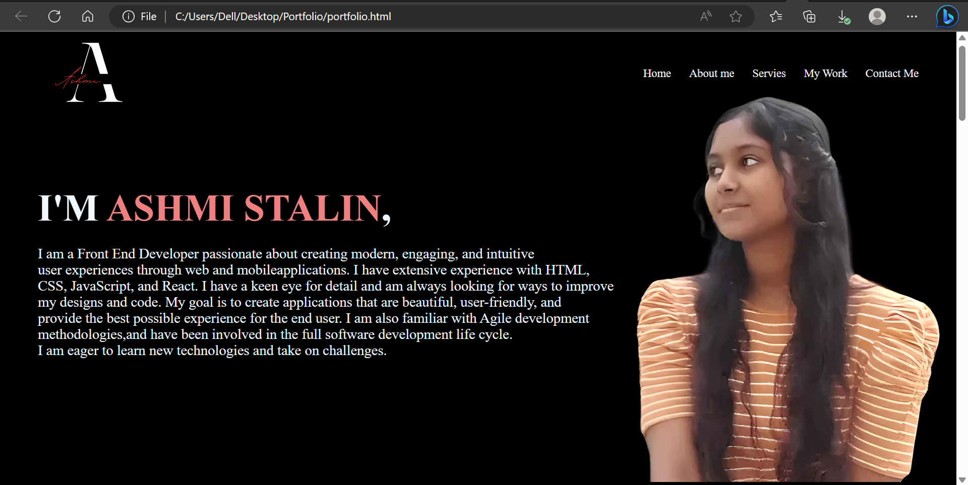 GitHub - ashmistalin/Prtfolio-Html-Css-Ashmi