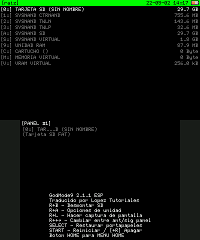 GodMode9 Spanish · Issue #73 · Universal-Team/db · GitHub